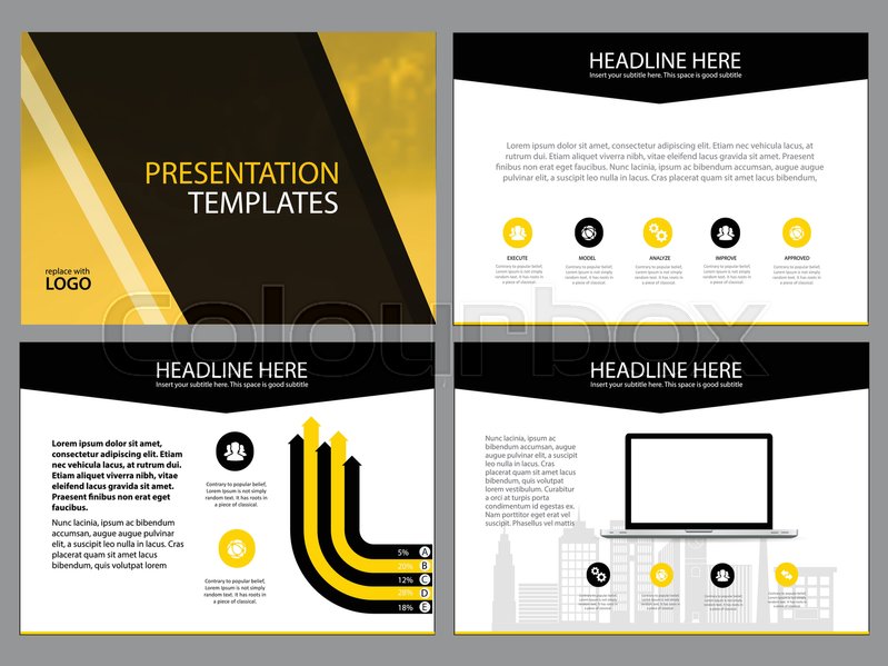 Page layout design template for ... | Stock vector | Colourbox