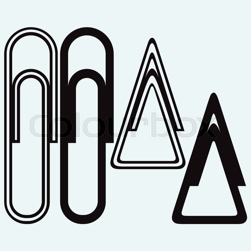 Triangle Paper Clip Vector