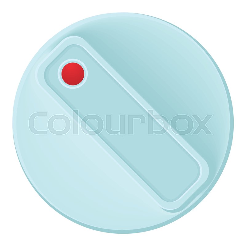 Turn control knob icon. Cartoon ... | Stock vector | Colourbox