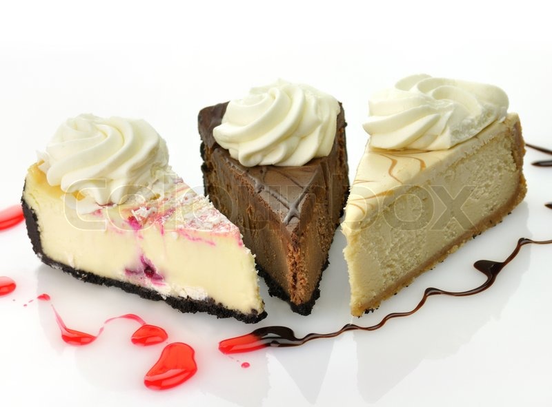 Slices of cheesecake | Stock image | Colourbox