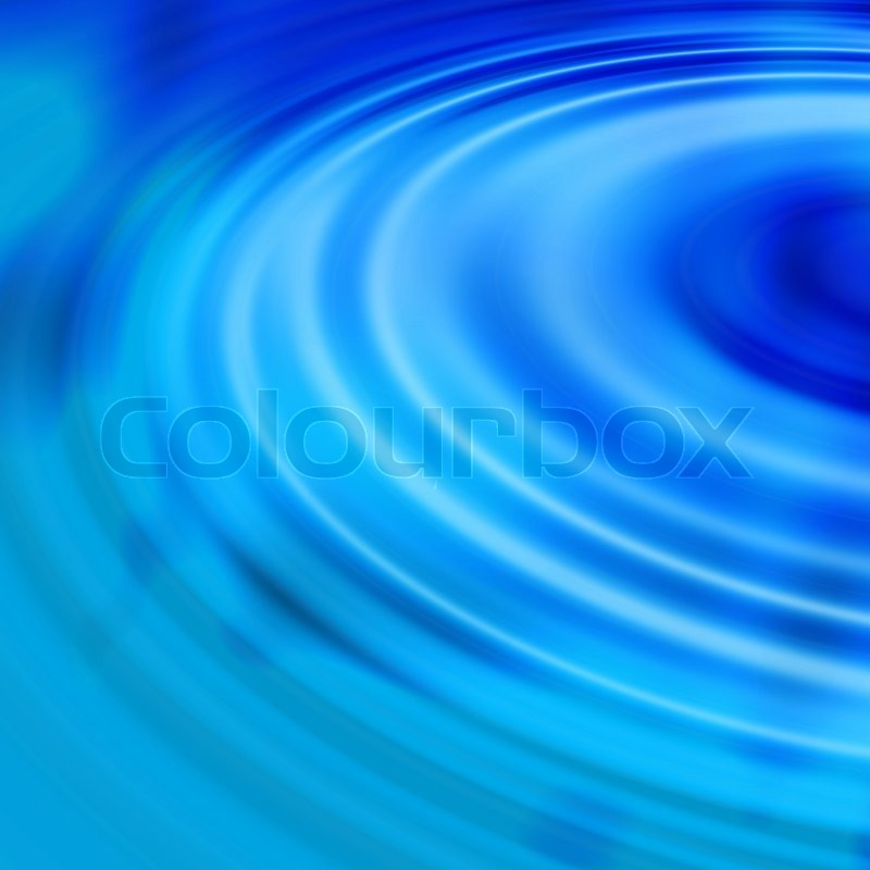 These aqua blue water ripples work ... | Stock image | Colourbox