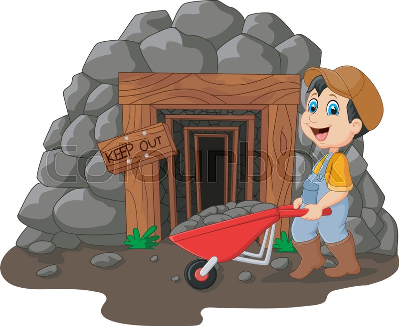 Vector illustration of Cartoon mine ... | Stock vector | Colourbox