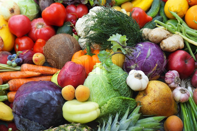 Healthy food background. Studio photo ... | Stock image | Colourbox