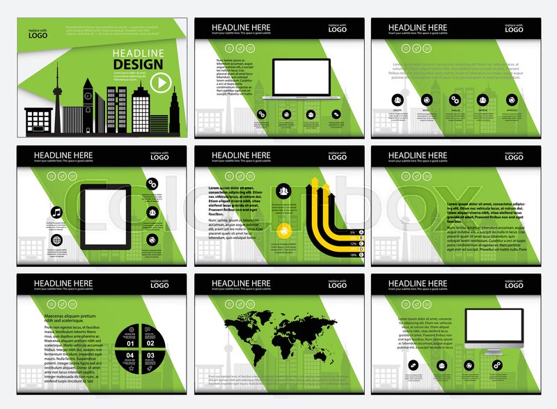 Page layout design template for ... | Stock vector | Colourbox