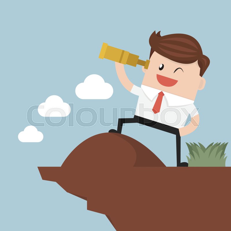 Businessman vision concept. | Stock vector | Colourbox