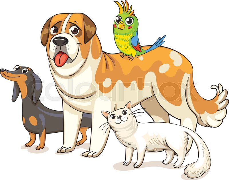 Cats And Dogs Together Clip Art