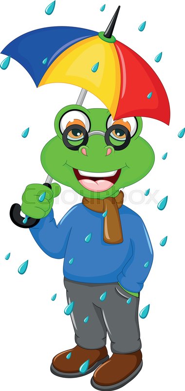 Vector illustration of cute frog ... | Stock vector | Colourbox