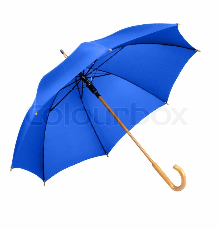 Studio Shot Classic Blå Paraply ... | Stock foto | Colourbox