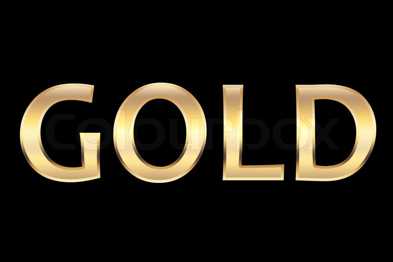 Gold Zeichen, die von Gold | Stock Bild | Colourbox