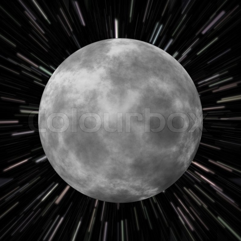 Illustration of the moon over a star ... | Stock image | Colourbox