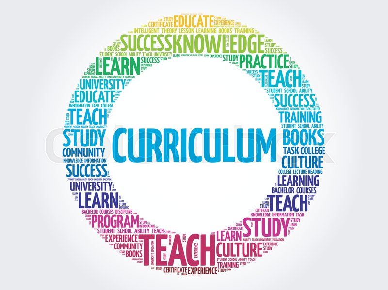 CURRICULUM word cloud, education ... | Stock vector | Colourbox