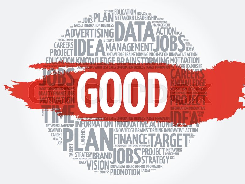 GOOD word cloud, business concept | Stock vector | Colourbox