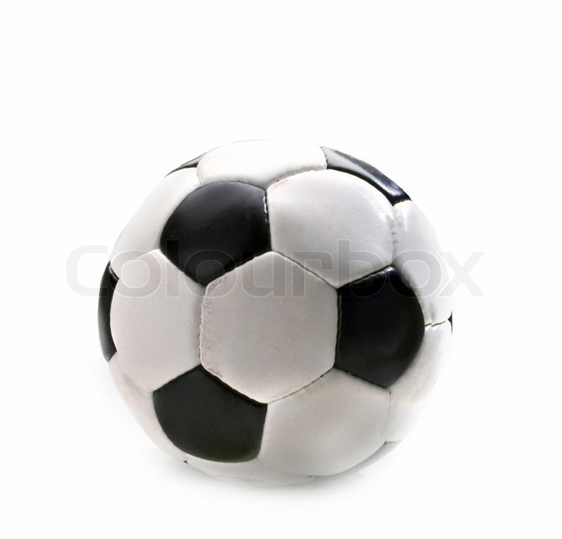 Soccer ball isolated on white ... | Stock image | Colourbox