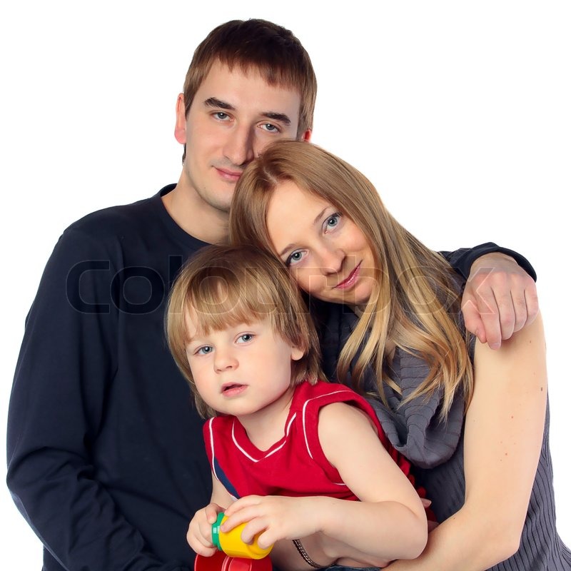 Father, mother and child | Stock image | Colourbox
