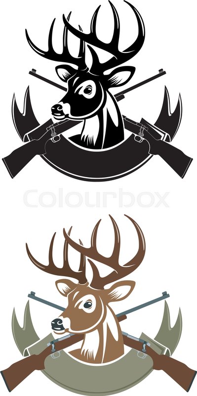 Crossed Hunting Rifles