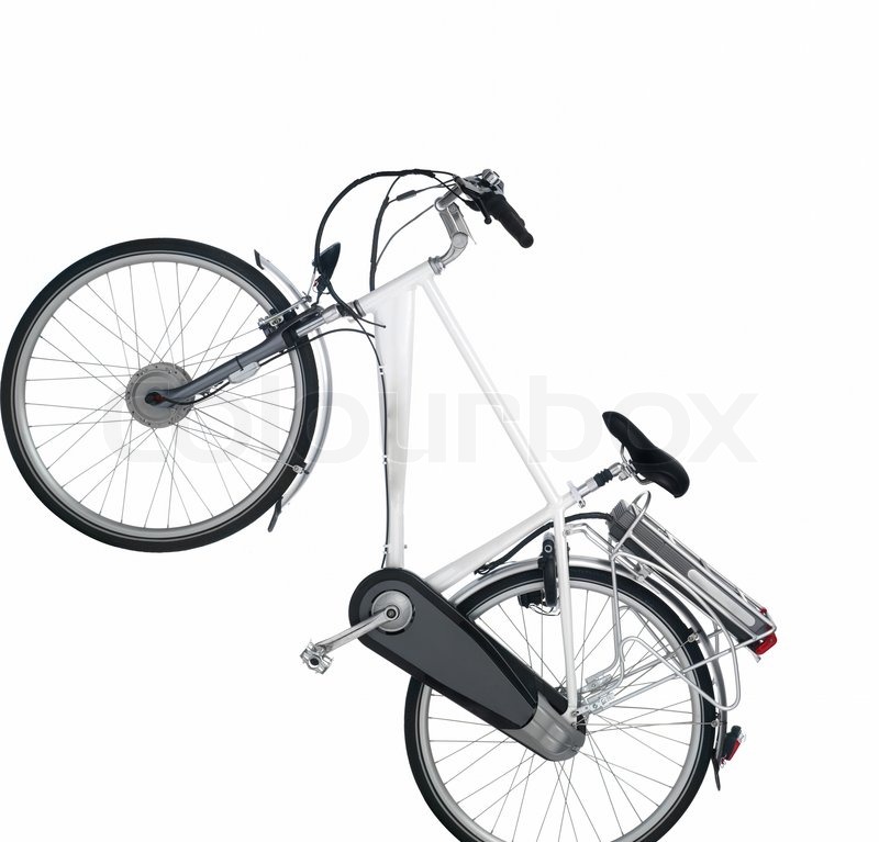 Cykel isoleret på hvidt | Stock foto | Colourbox