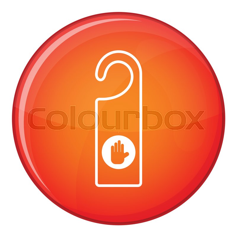 Do not disturb sign icon in red circle ... | Stock vector | Colourbox