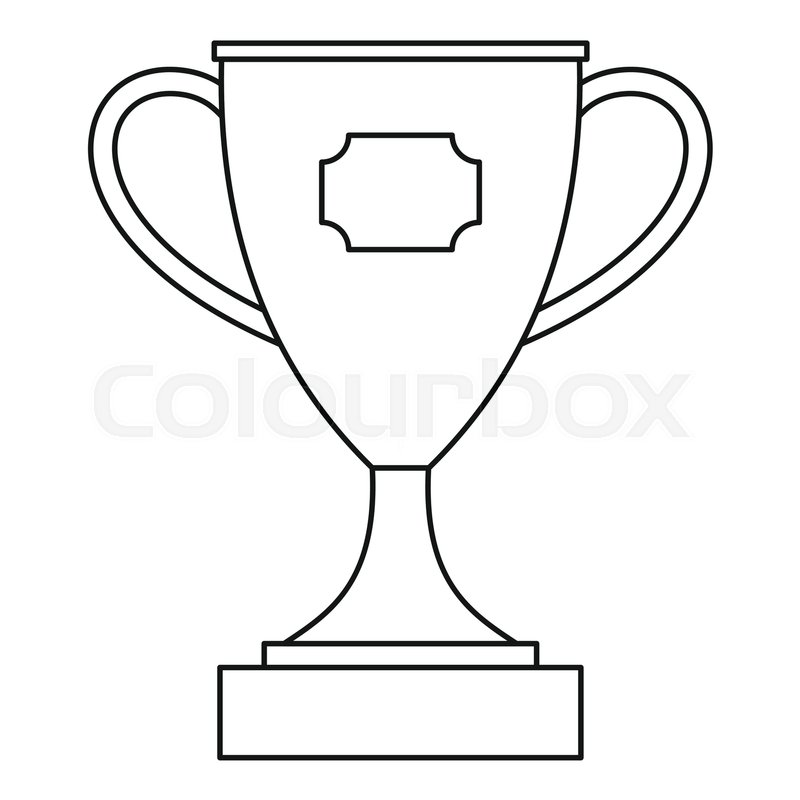 Trophy Cup Outline