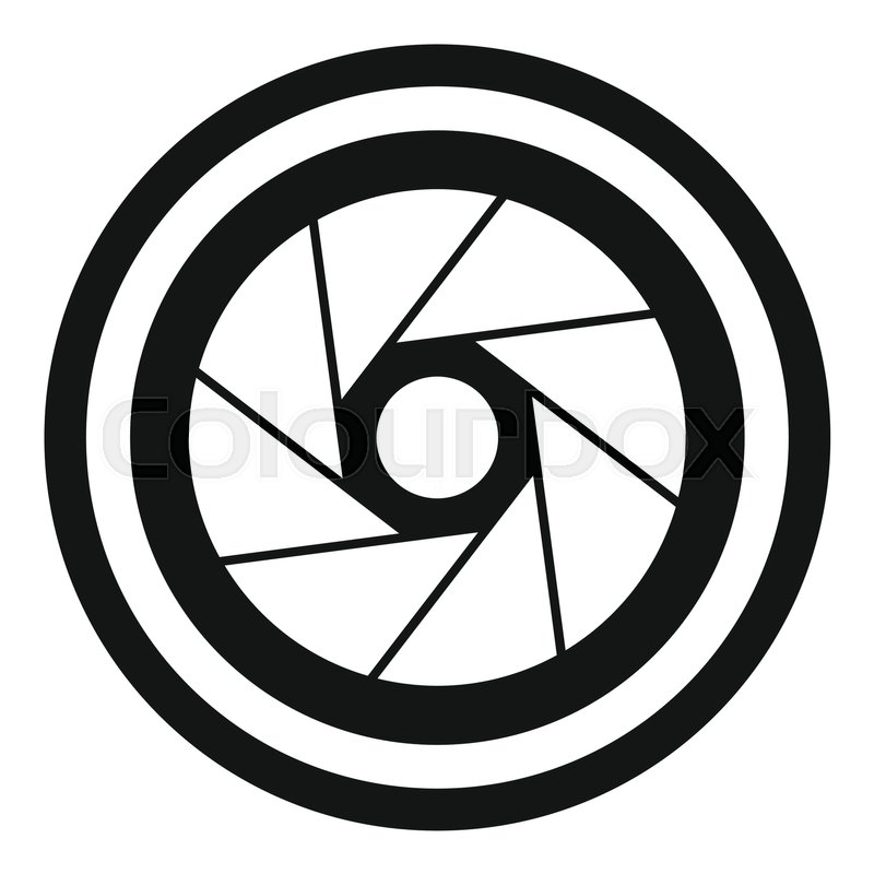 Big objective icon. Simple ... | Stock vector | Colourbox