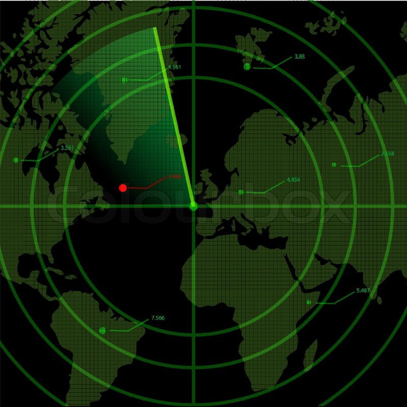 Illustration of radar | Stock Vector | Colourbox