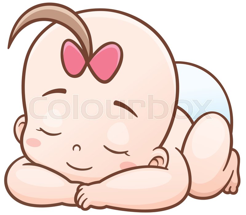 Vector Illustration of Cartoon Baby ... | Stock vector | Colourbox