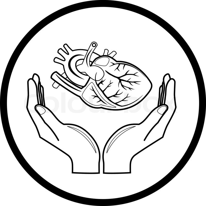 Protection of heart | Stock vector | Colourbox