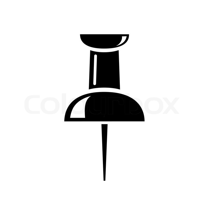 Vector Push-Pin- Symbol | Stock-Vektor | Colourbox