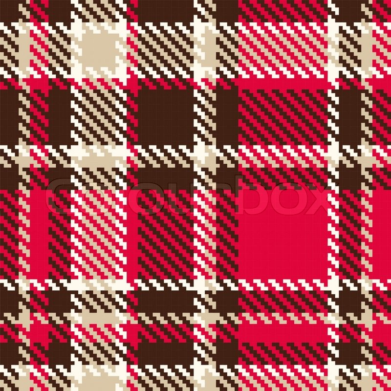 Seamless checkered vector red, yellow, ... | Stock vector | Colourbox