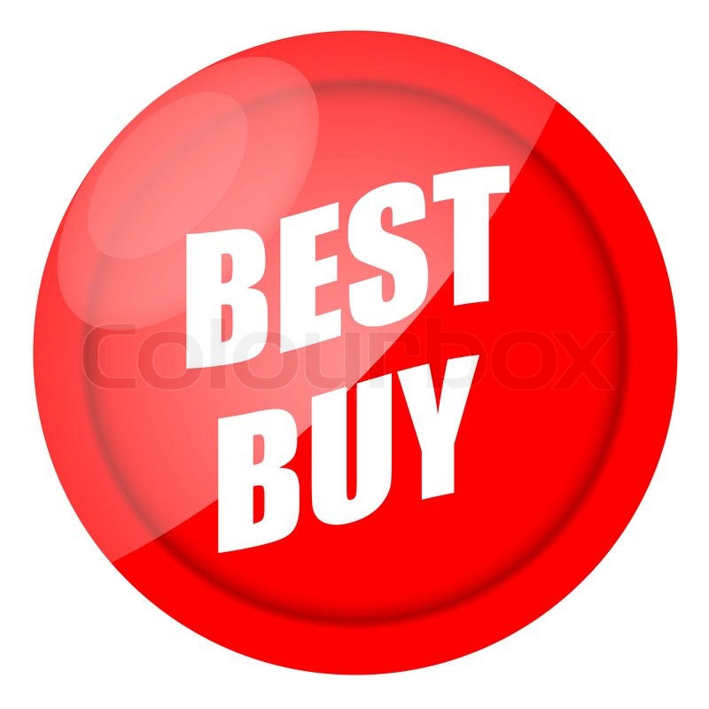 Best buy red sticker isolated over ... | Stock image | Colourbox