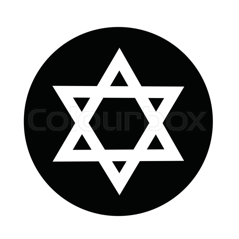Star David icon | Stock vector | Colourbox