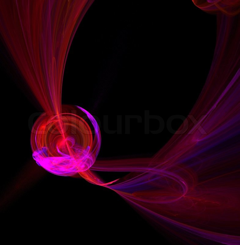 An abstract glowing sphere with light ... | Stock image | Colourbox