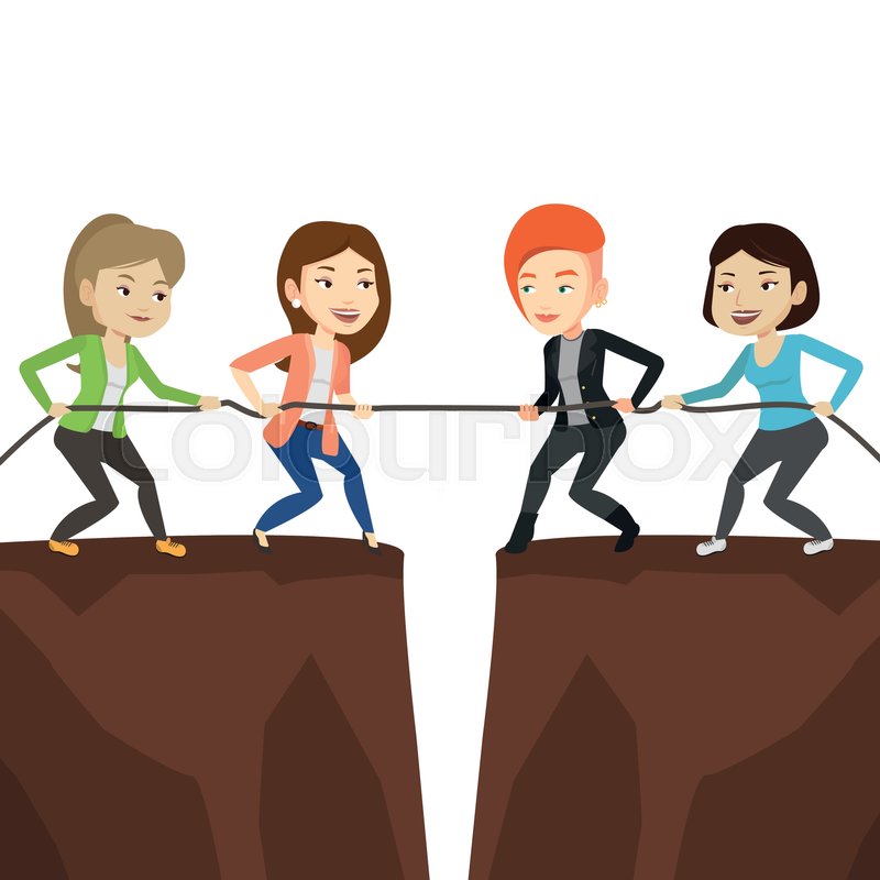 People Pulling Rope