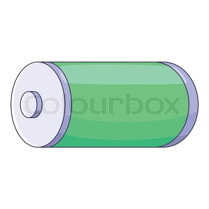 Battery icon. Cartoon illustration of ... | Stock vector | Colourbox