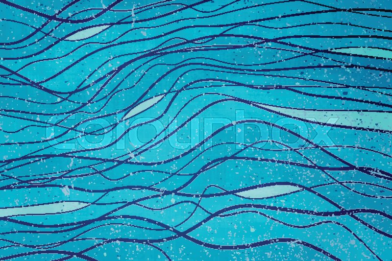 Abstract pattern with sea waves ... | Stock vector | Colourbox