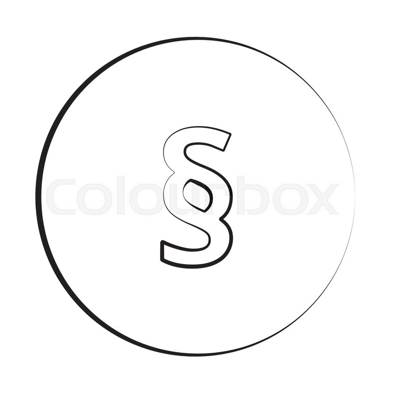 Black ink style Paragraph icon with ... | Stock vector | Colourbox
