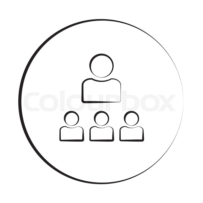 Organization Icon Black And White
