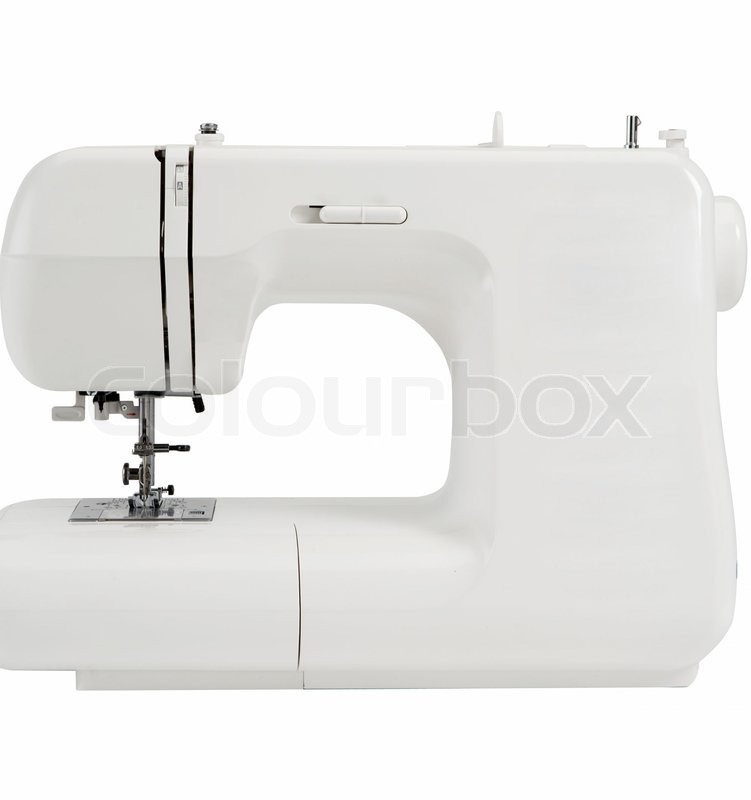 Modern sewing machine isolated on a ... | Stock image | Colourbox
