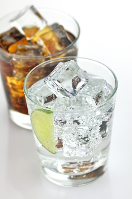 The sweet cooled drinks with ice | Stock image | Colourbox