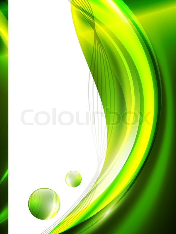 Green abstract frame, copyspace for ... | Stock image | Colourbox