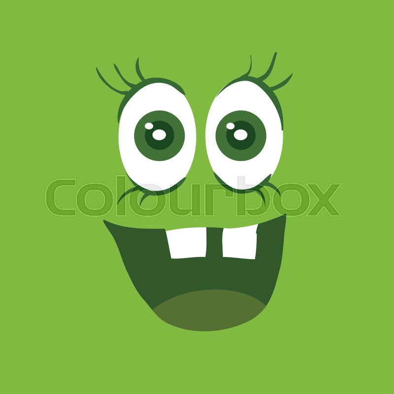 Funny smiling monster. Smile ... | Stock vector | Colourbox