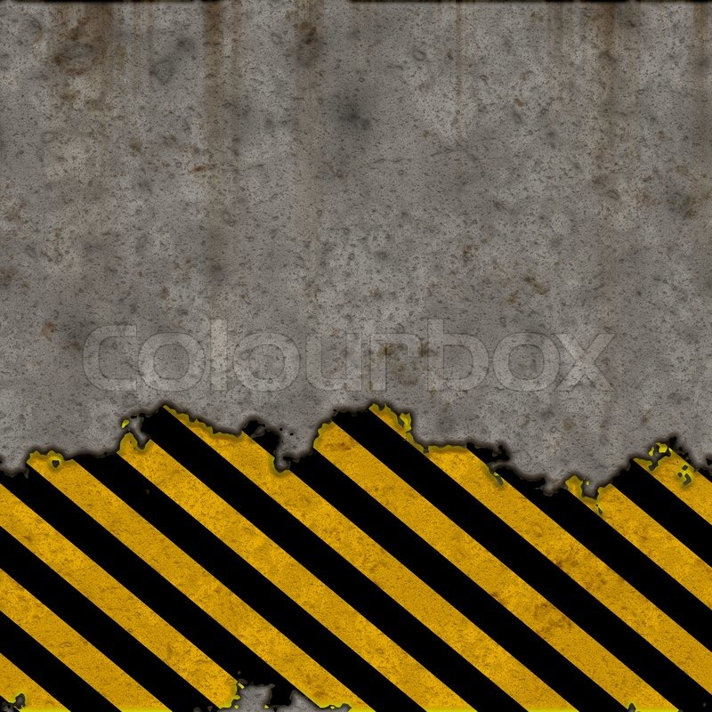 A grunge background featuring hazard ... | Stock image | Colourbox