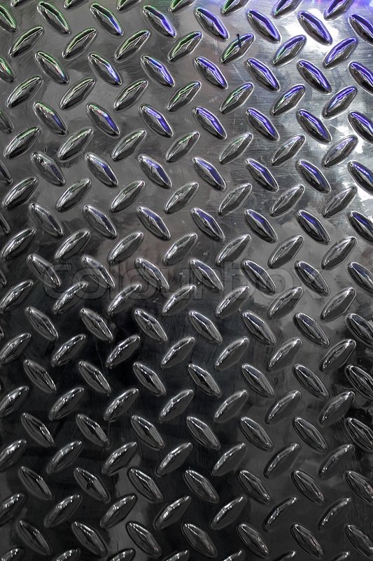 Closeup of real diamond plate material ... | Stock image | Colourbox