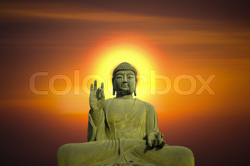 Statue of Buddha at peace | Stock image | Colourbox