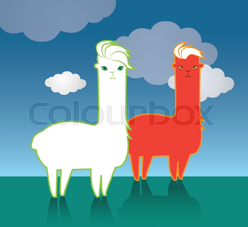 Cute Lama Character | Stock vector | Colourbox