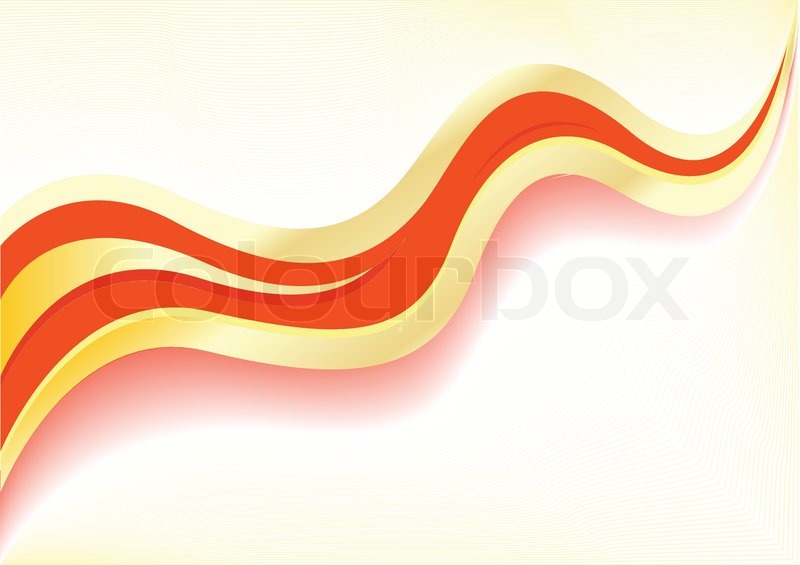 Vector wave red abstract background | Stock vector | Colourbox
