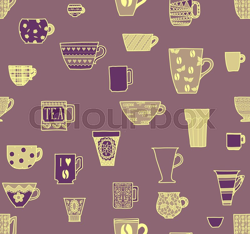 Seamless background made of a lot of ... | Stock vector | Colourbox