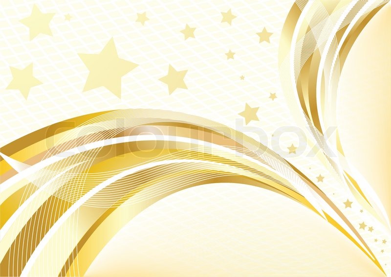 Vector bright golden background; ... | Stock vector | Colourbox