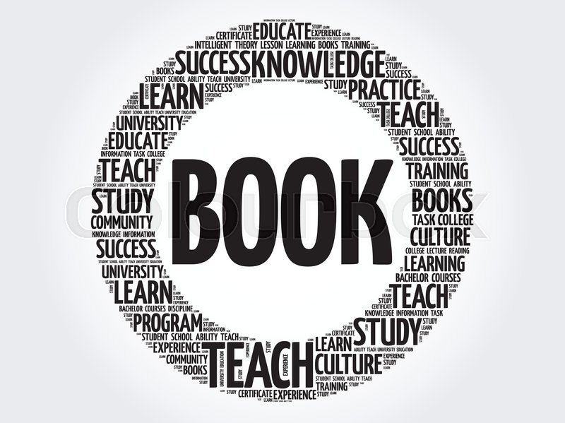 BOOK. Word cloud education collage | Stock vector | Colourbox