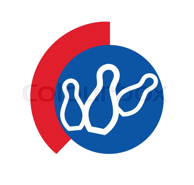 Bowling Logo Design Concept. AI 10 ... | Stock vector | Colourbox