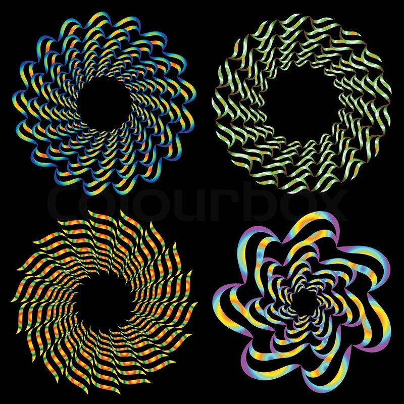 Set of fantasy style design elements | Stock vector | Colourbox